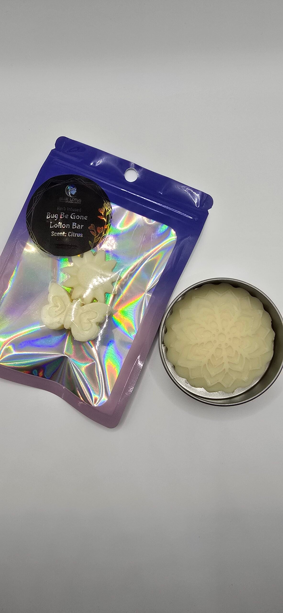 Bug Be Gone Lotion Bar Scent: Citrus - bluelotusexperience.com
