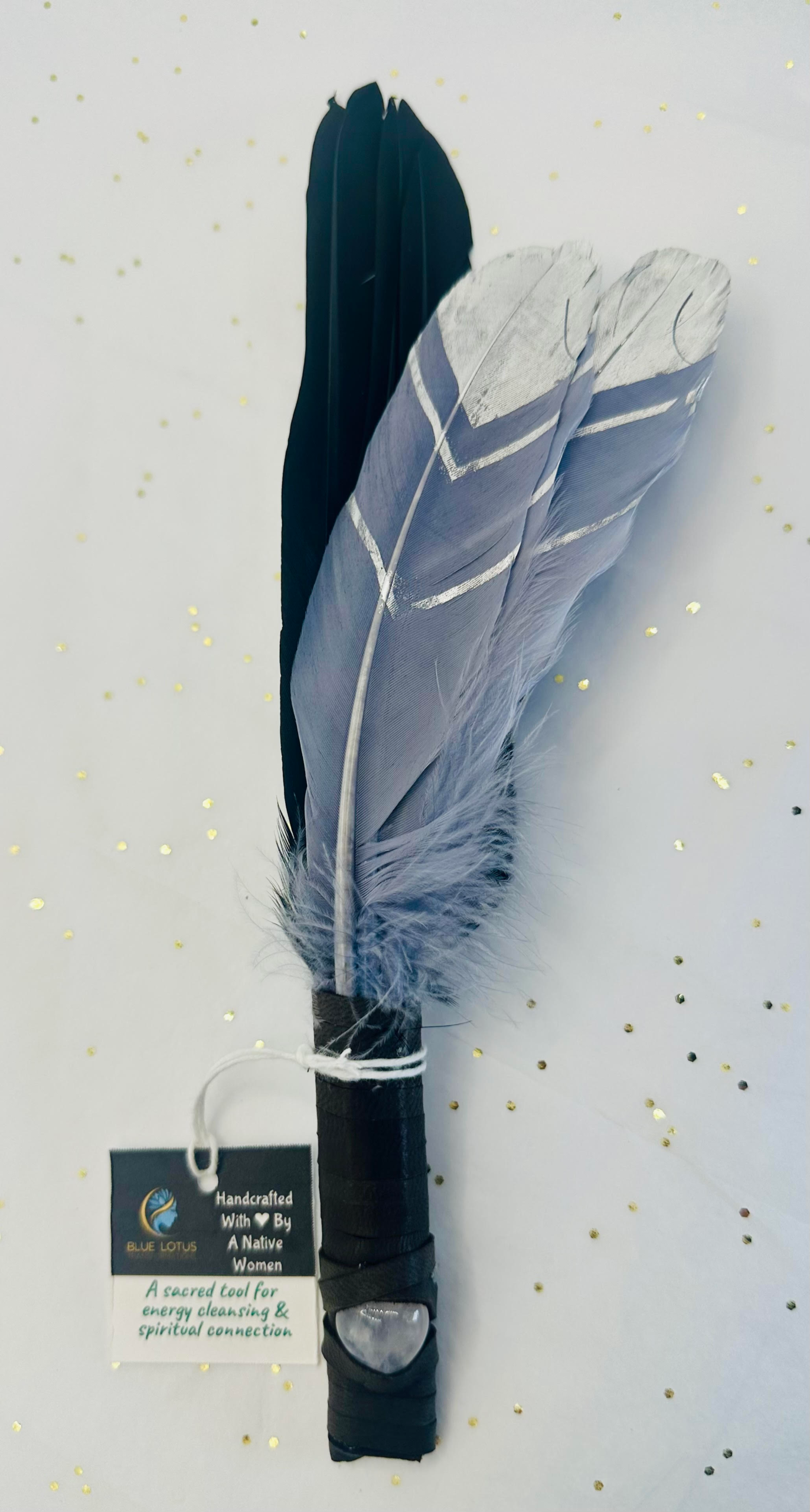 Gray Smudging Feathers - bluelotusexperience.com